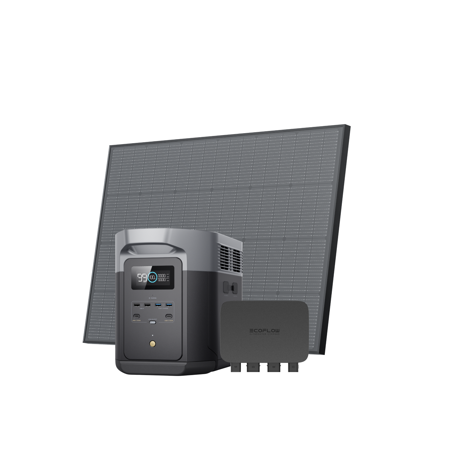 EcoFlow DELTA 2 Max +175W RIGID + 800W Alternator Charger