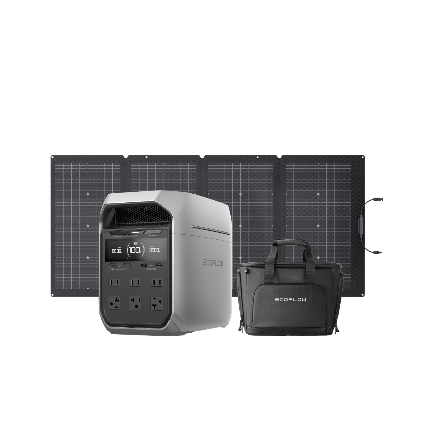 EcoFlow DELTA 3 Series Solar Generator (PV160W) | EcoFlow CA - DELTA 3 ...
