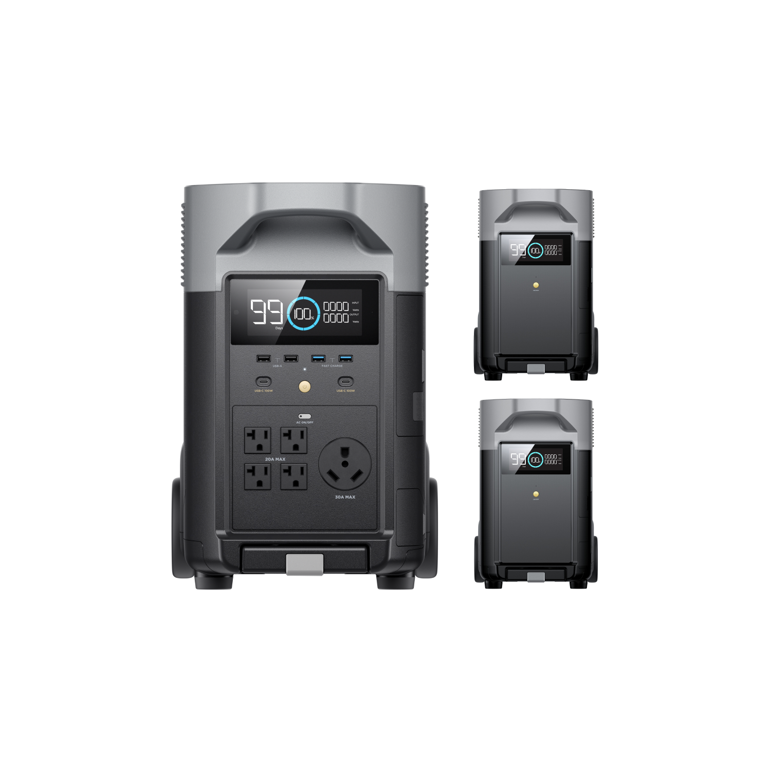 Buy EcoFlow DELTA Pro Portable Power Station - DELTA Pro + 2*DELTA Pro ...