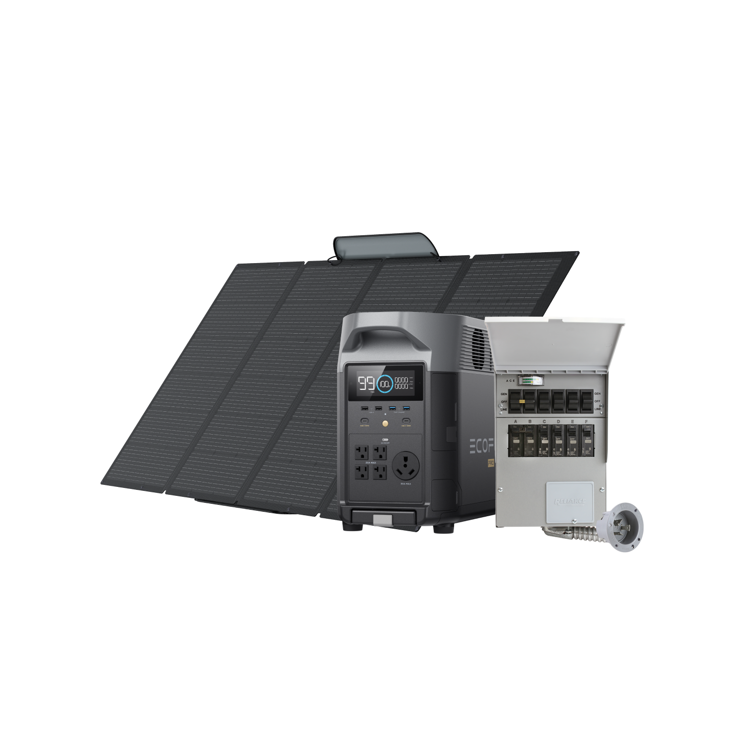 Buy EcoFlow DELTA Pro Portable Power Station - DELTA Pro + 400W Solar ...