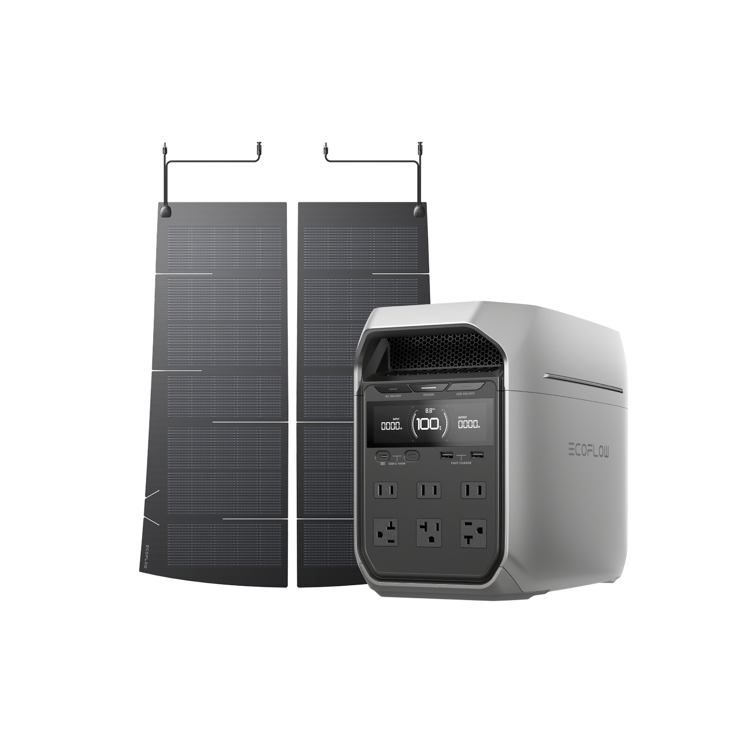 EcoFlow HeatGuard Solar Film - DELTA 3 Plus + Tesla Model 3 256W EV ...